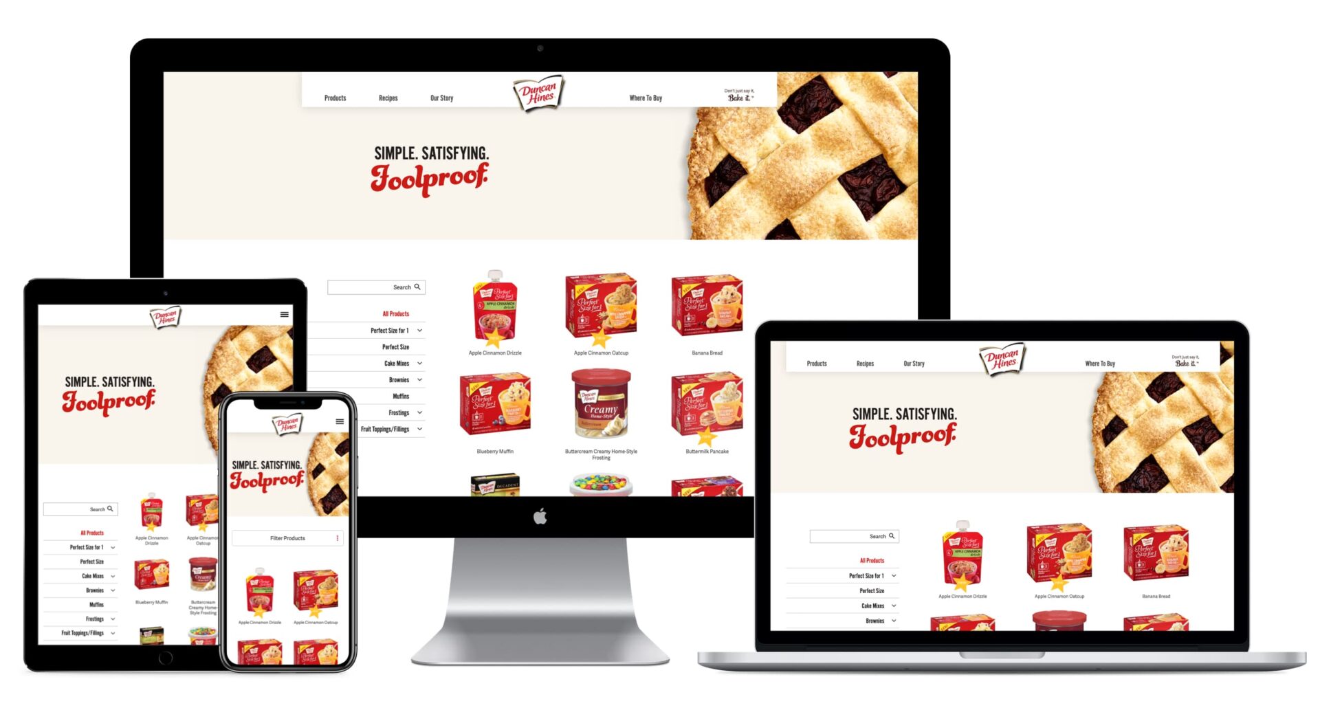 Website Design & Development Case Study for Duncan Hines | King Design